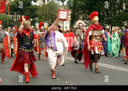 Roman soldiers at authentic renactment celebrating the birth of Rome ...