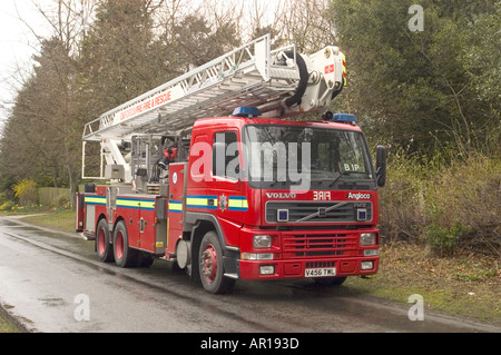 Oxfordshire fire and rescue service red fire engine Stock Photo - Alamy