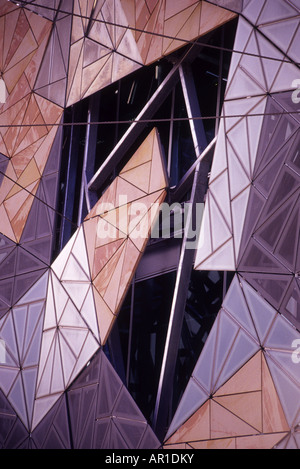 Detail of shard, Federation Square, Melbourne, Victoria, Australia ...