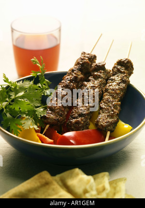 Arabic Food - Meat Kebabs Stock Photo - Alamy