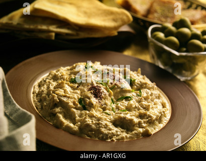 Arabic Food - Moutabel Stock Photo - Alamy