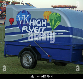 VK Vodka Kick Hot Air Balloon. Balloon Reg No. G-VKUP blue and white ...