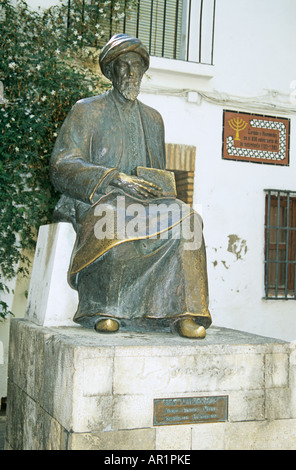 Plaza de Tiberiades, Cordoba, Spain. Statue of Maimonides. Moses ...