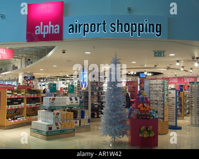 Terminal 2 Duty Free shop at Manchester Airport in England, UK Stock ...