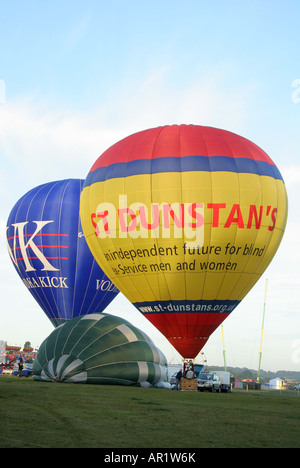 VK Vodka Kick Hot Air Balloon. Balloon Reg No. G-VKUP blue and white ...