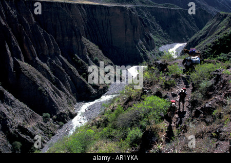 Trekker, Ancohuma Trekking Bolivia, South America Stock Photo - Alamy