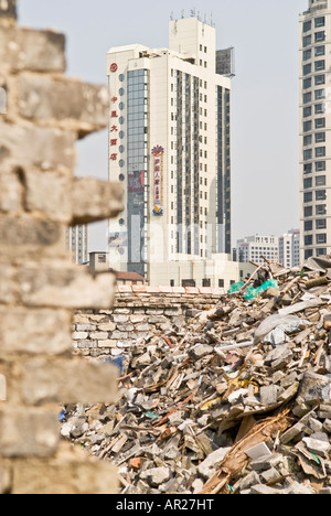 Rubble from a demolished building Stock Photo - Alamy