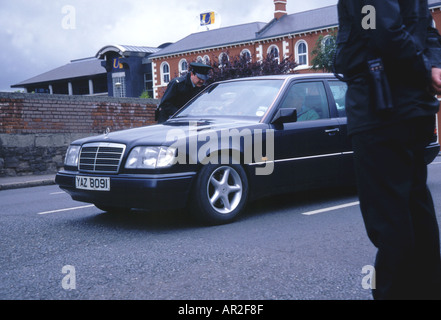 Belfast RUC check point Stock Photo - Alamy