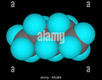 3D computer model of the pentane molecule Stock Photo - Alamy