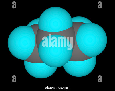 3D computer model of the propane molecule Stock Photo - Alamy