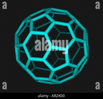 molecular model showing the structure of buckminsterfullerene Stock Photo - Alamy