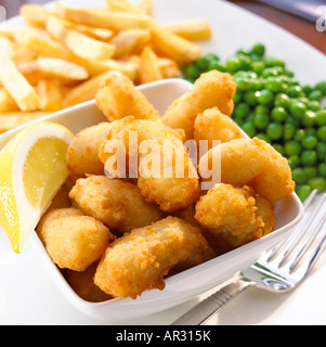 Scampi and Chips Stock Photo - Alamy