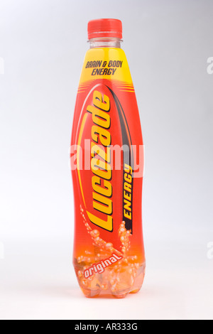 Bottle of Lucozade original energy drink, UK Stock Photo - Alamy
