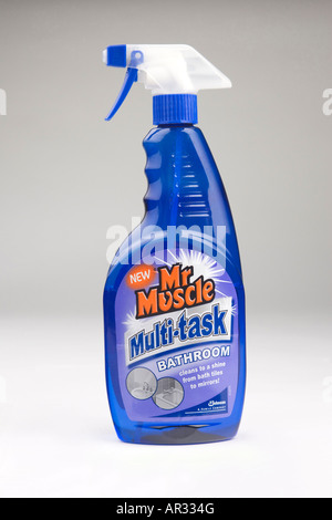 "Mr Muscle" cleaning liquid spray bottle Stock Photo - Alamy