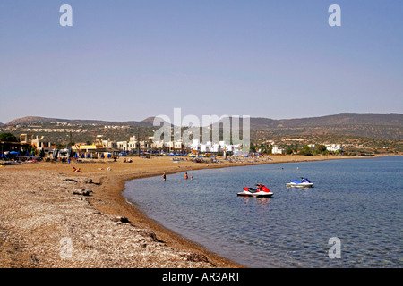 LATSI BEACH CYPRUS WHICH IS ALSO KNOWN AS LATCHI or LAKKI Stock Photo ...