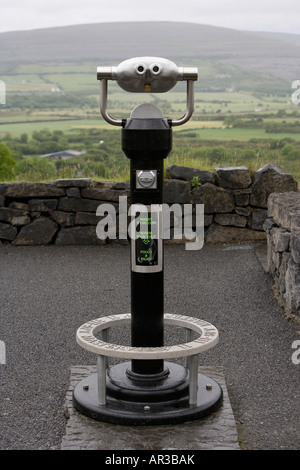 Coin operated viewfinder overlooking the Irish countryside Stock Photo ...