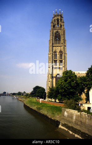 The impressive tower of St Botolph's Church (Boston Stump) beside the ...