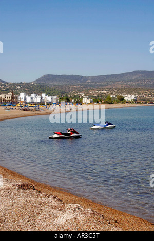 LATSI BEACH CYPRUS WHICH IS ALSO KNOWN AS LATCHI or LAKKI Stock Photo ...