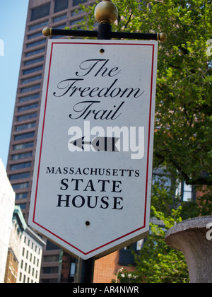 Freedom Trail sign, Boston, Massachusetts Stock Photo - Alamy
