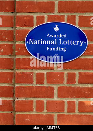 National Lottery award sign Stock Photo - Alamy