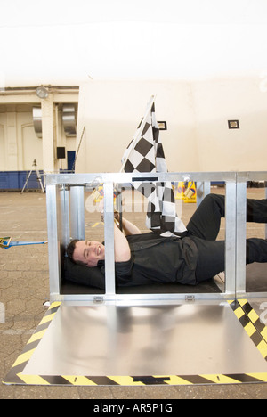 Escapologist Danny Hunt Stock Photo - Alamy