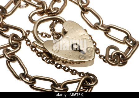small gold padlock and chain bracelet Stock Photo - Alamy