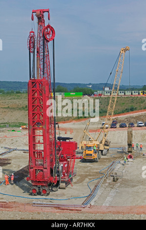 A Hydrofraise trench cutter is used to construct deep concrete walls ...