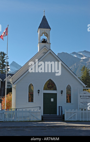 The Ralph Connor Memorial United Church in Canmore, Alberta, Canada, is ...