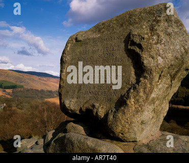 Bruce's Stone, Commemorative stone to Robert the Bruce, King of Scots ...