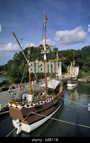 Replica of the Jamestown settlers ship Godspeed on display in Yorktown ...
