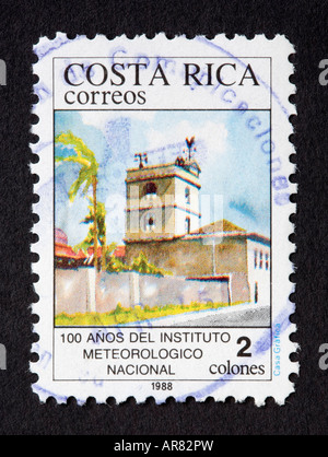 Costa Rican postage stamp Stock Photo - Alamy