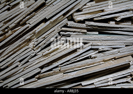 Texture, structure of the gypsum board stack. Studio Photo Stock Photo ...