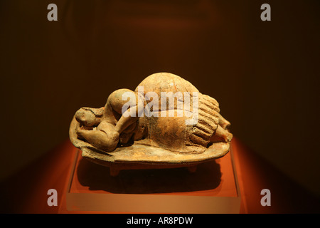 The Sleeping Lady In the museum of Archaeology Valletta Malta Stock ...