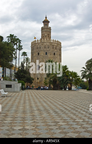 Golden Tower in Seville, Andalusia, Spain Stock Photo - Alamy