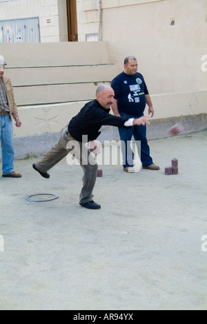 Maltese game of boules bocci malta games bowling communal sport ...