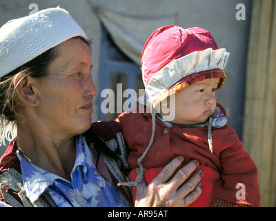 Young Uzbek child in traditional costume Samarkand Uzbekistan Stock ...