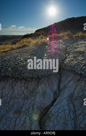 Badlands of the Hell Creek Formation near Jordan, MT Stock Photo - Alamy