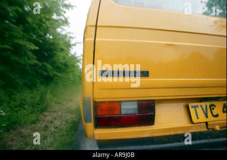 A VW camper van broken down assisted by the RAC on the roadside Stock ...