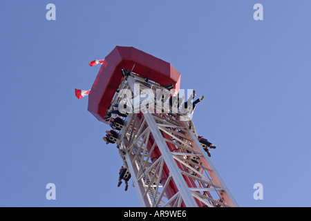 Hellevator Amusement Park Ride at Playland, Pacific National Exhibition ...