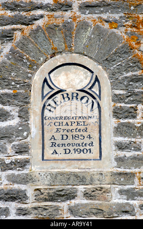 Hebron Congregational Chapel at Crickadarn Powys Wales UK dated 1854 ...