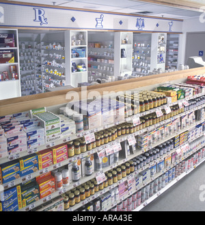 Inside an American drugstore Stock Photo - Alamy