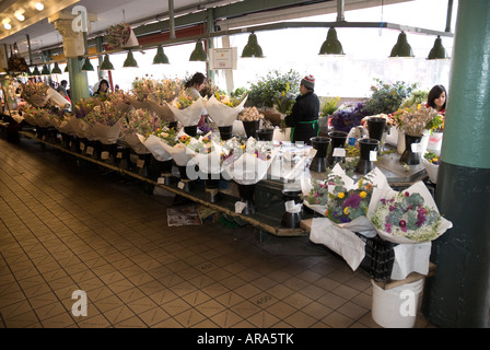 Flower arrangements for sale at the Pike Place Market in downtown ...