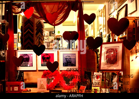 Valentines Day shop window display Stock Photo - Alamy