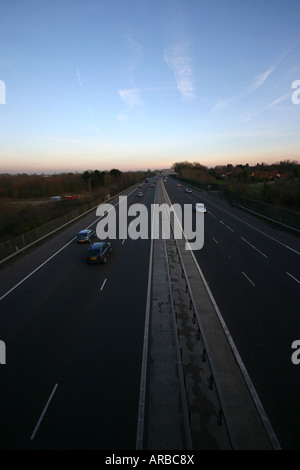 sunset M3 motorway Stock Photo - Alamy