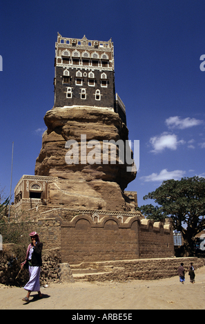 Republic of Yemen, Wadi Dhar, Dar al-Hajar (Rock Palace), Summer Palace ...