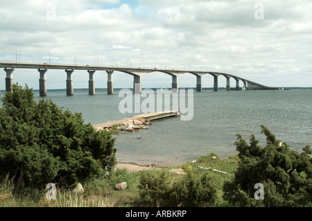 oland, island, bridge, between, mainland, sweden, and oland, near ...