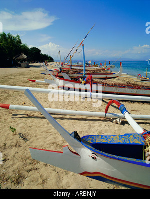 Prahu boat Sanur Beach Bali Indonesia Southeast Asia Asia Stock Photo ...