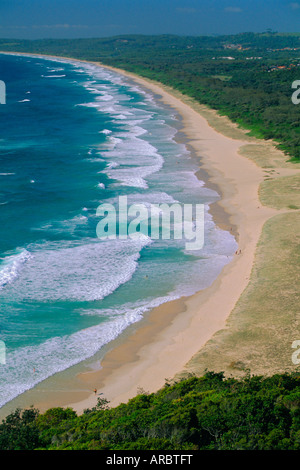 The Tallow Beach in East Australia, located near Byron Bay Stock Photo ...