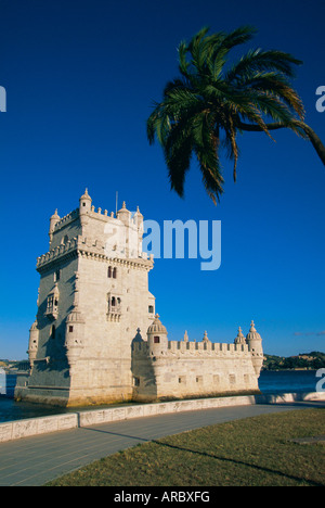 Belem tower, Francisco de Arruda architect, Tagus river, Lisboa, Lisbon ...