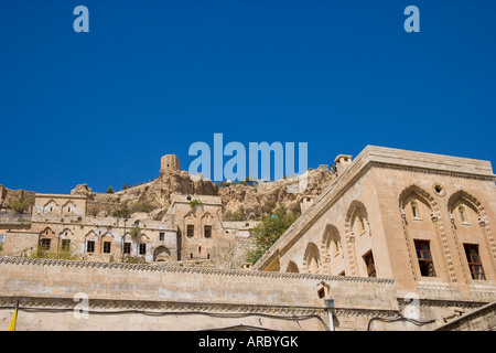 Authentic Mardin houses dominated by the Mardin castle 10th century AD ...